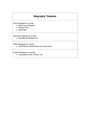 Biography Template in Word and Pdf formats