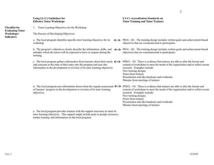 Training Comparison Chart in Word and Pdf formats - page 2 of 8