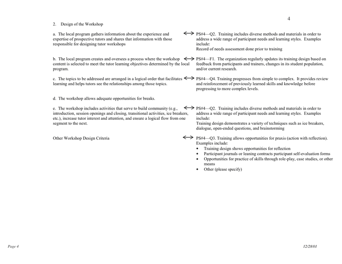 Training Comparison Chart in Word and Pdf formats - page 4 of 8