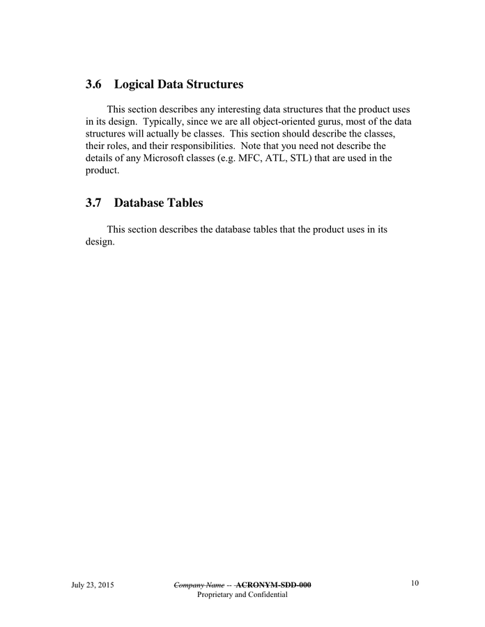 Software Design Document in Word and Pdf formats - page 10 of 17