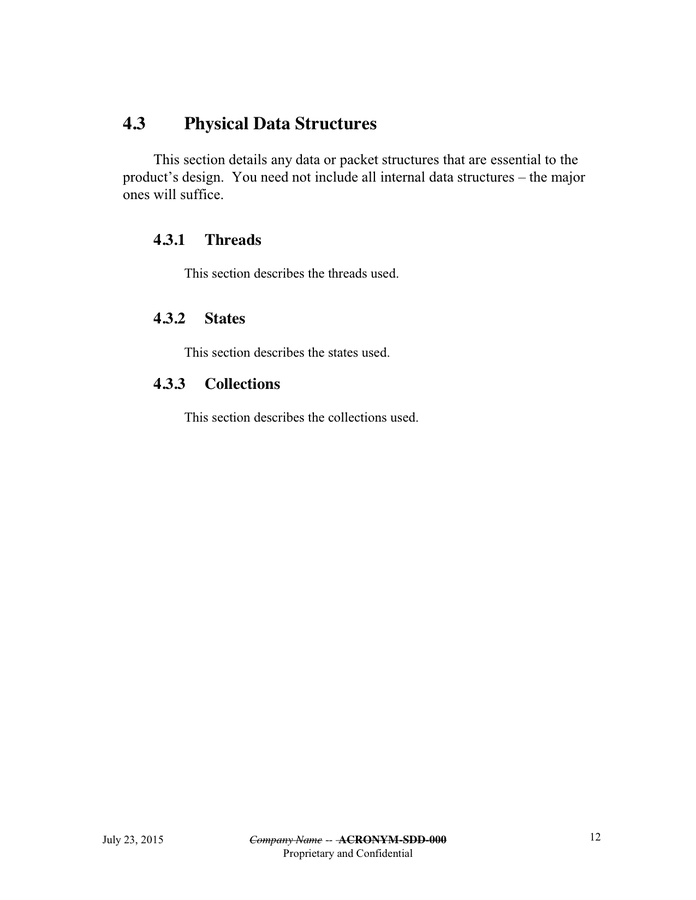Software Design Document in Word and Pdf formats - page 12 of 17