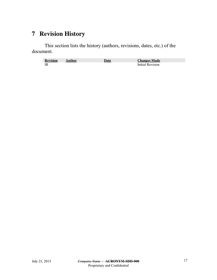 Software Design Document in Word and Pdf formats - page 17 of 17