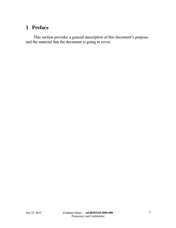 Software Design Document in Word and Pdf formats - page 3 of 17