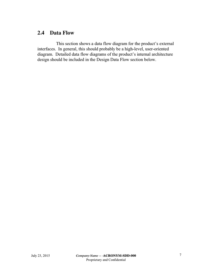Software Design Document in Word and Pdf formats - page 7 of 17
