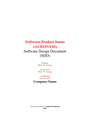 Software Design Document in Word and Pdf formats