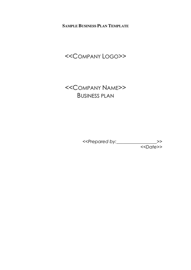 Business Plan Sample - download free documents for PDF, Word and Excel