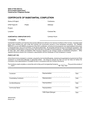 Certificate of Substantial Completion in Word and Pdf formats