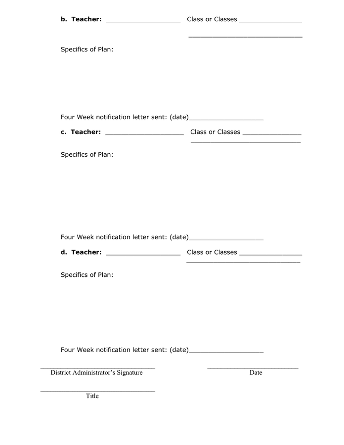Action Plan Template in Word and Pdf formats - page 2 of 2