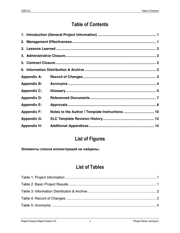 Project Closeout Report In Word And Pdf Formats Page 2 Of 17