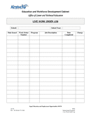 Work Order Template - download free documents for PDF, Word and Excel