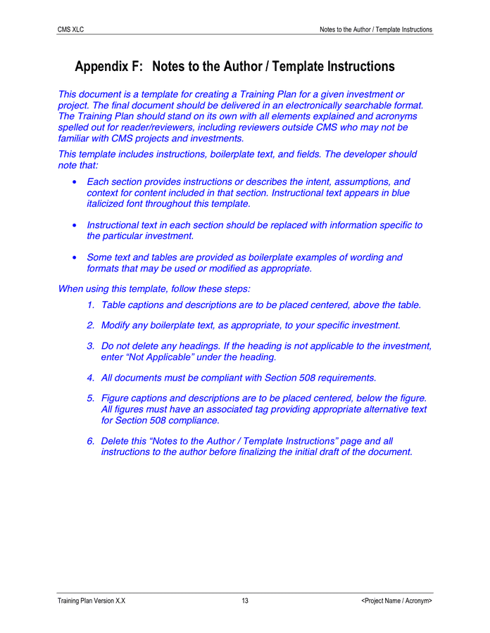 Training Plan in Word and Pdf formats - page 16 of 20
