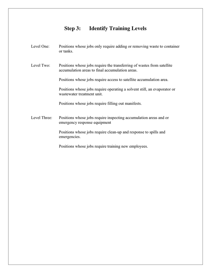 Training Plan in Word and Pdf formats - page 3 of 7