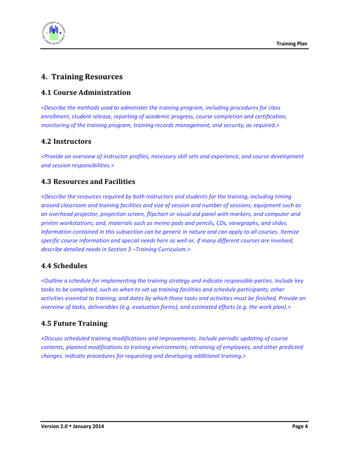 Training Plan in Word and Pdf formats - page 8 of 12