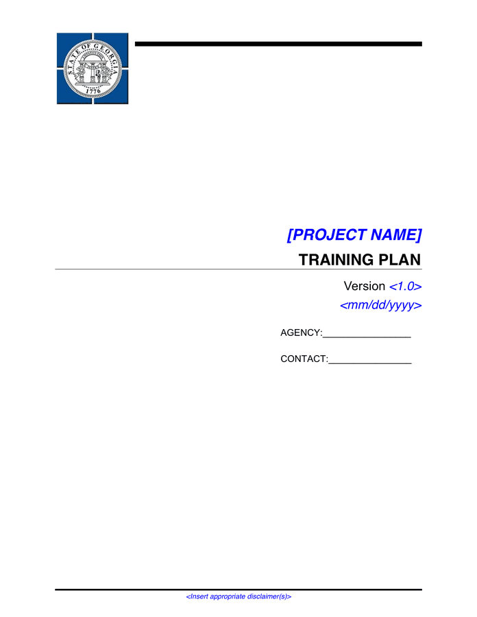 Training Plan Template - download free documents for PDF, Word and Excel