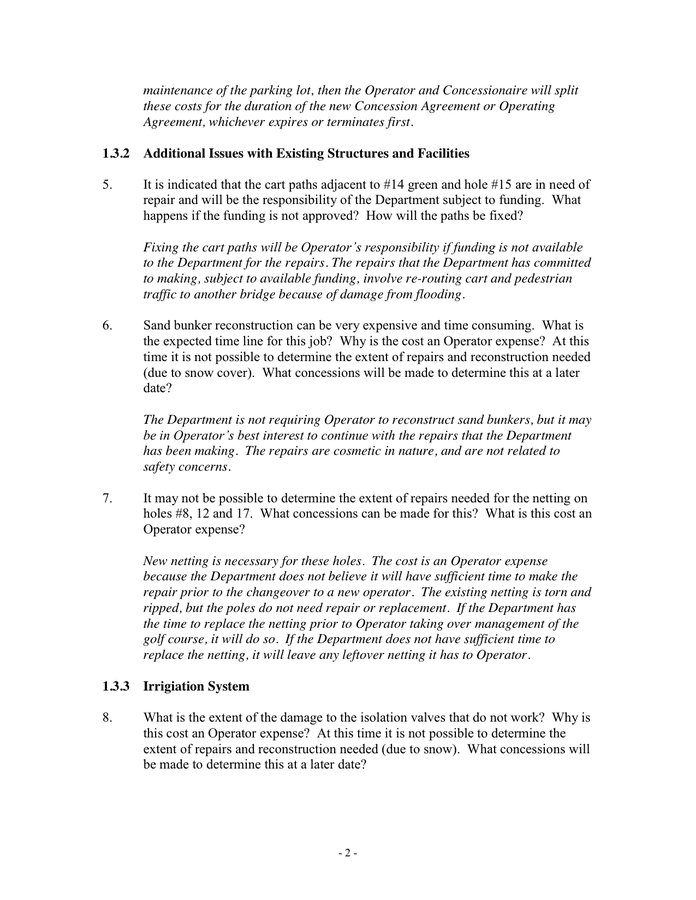 Addendum to Request for Proposal in Word and Pdf formats - page 2 of 8