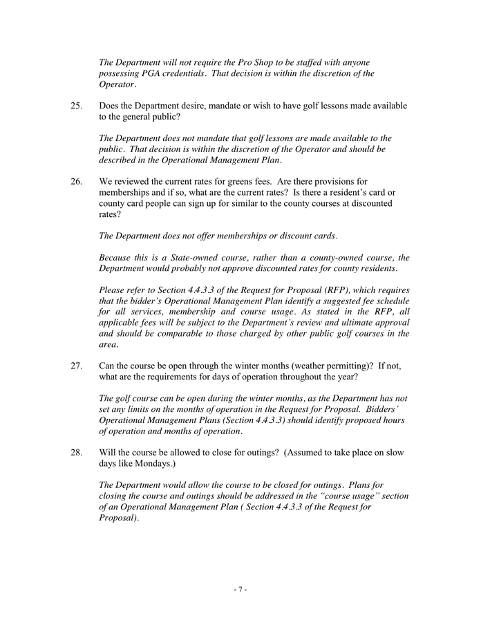 Addendum to Request for Proposal in Word and Pdf formats - page 7 of 8