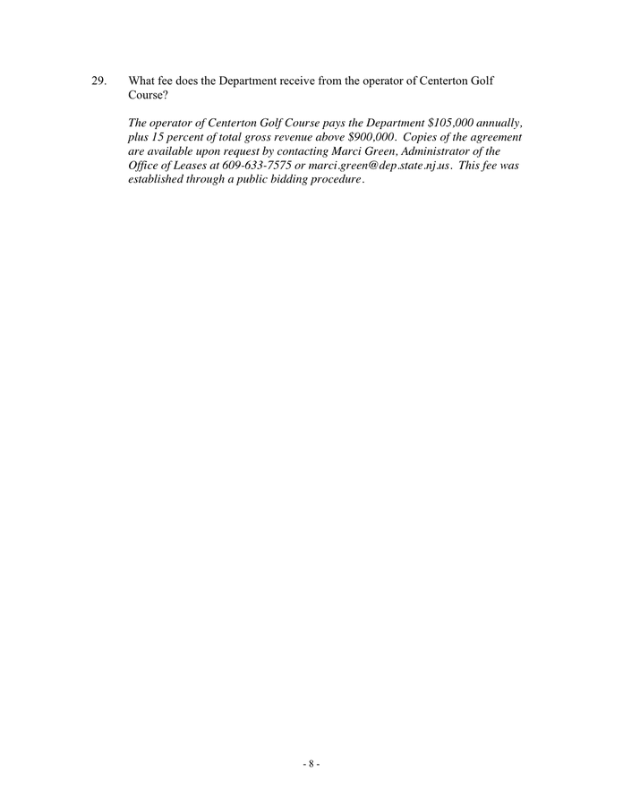 Addendum to Request for Proposal in Word and Pdf formats - page 8 of 8