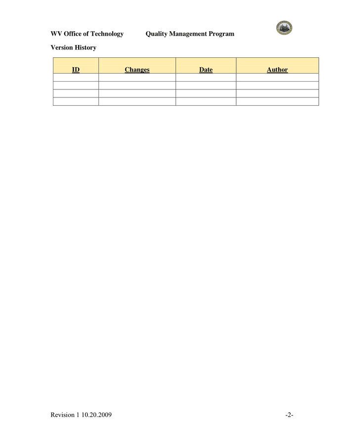 Project Change Request Form in Word and Pdf formats - page 2 of 7