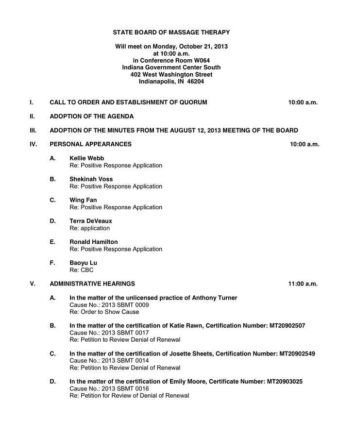 Meeting Agenda In Word And Pdf Formats