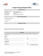 Project Change Request Template in Word and Pdf formats