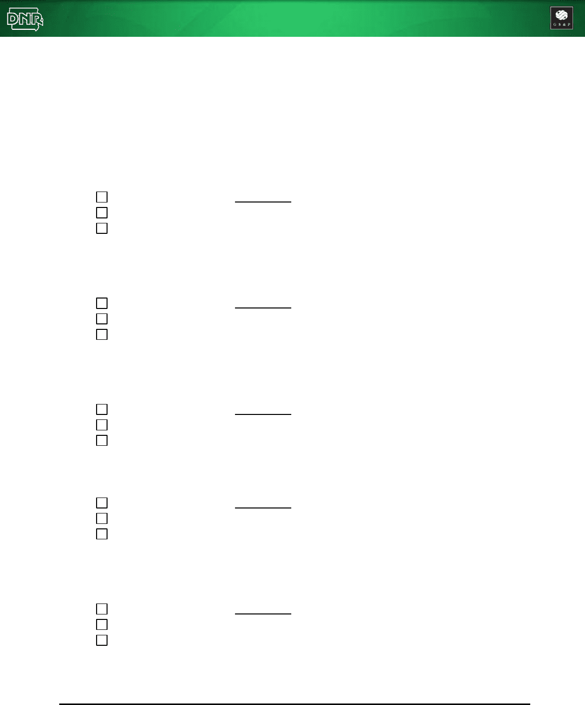 Gap Analysis Check List in Word and Pdf formats - page 3 of 5