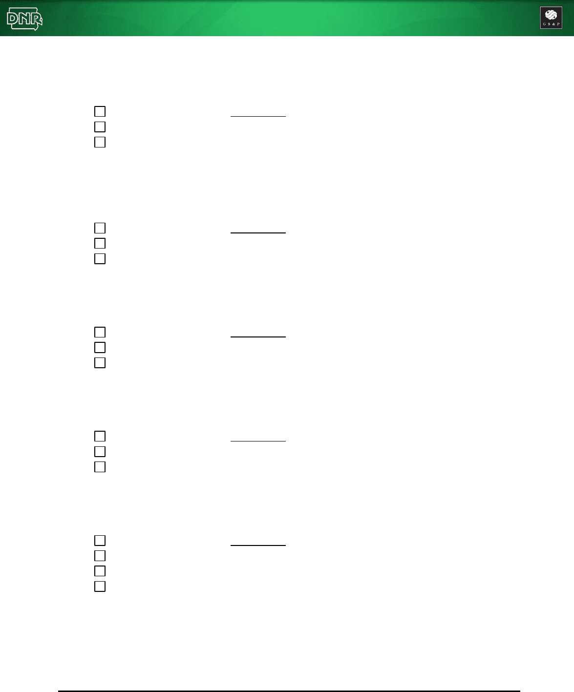 Gap Analysis Check List in Word and Pdf formats - page 4 of 5