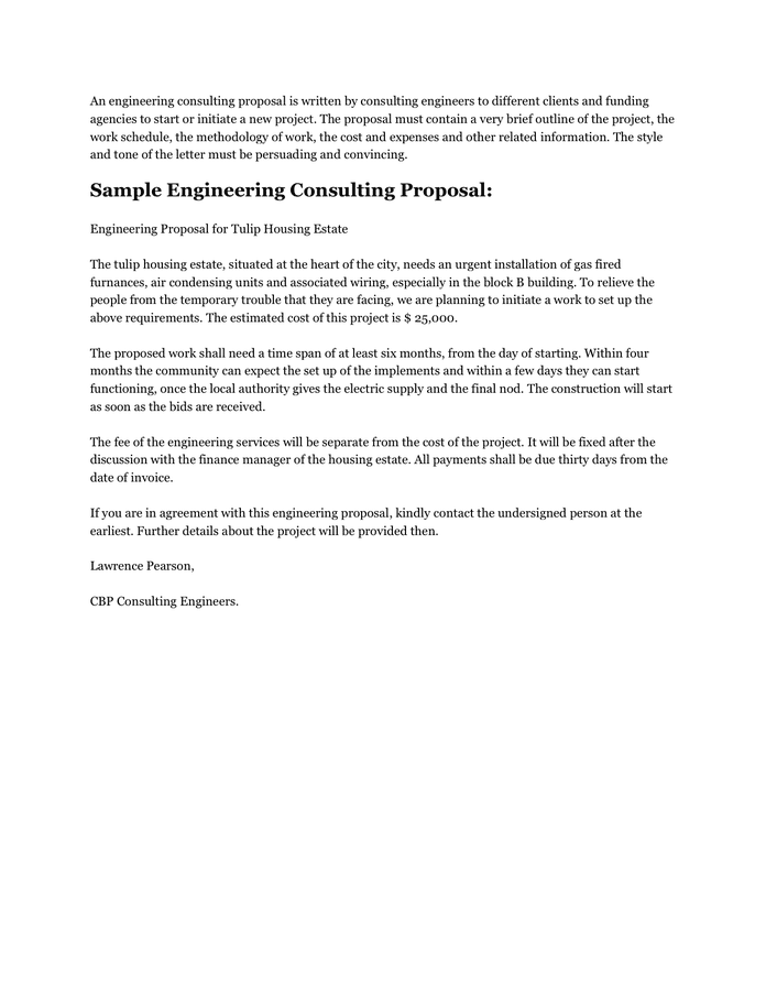 14 Sample Consulting Proposal Template SampleTemplatess 
