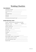 wedding checklist