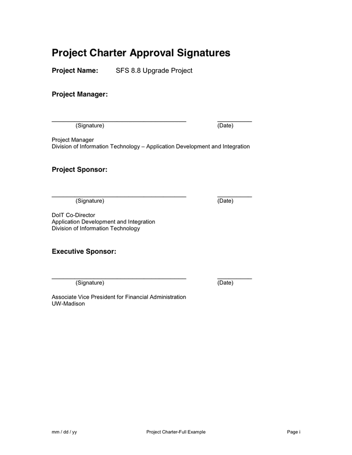 Project Management Framework in Word and Pdf formats - page 2 of 19