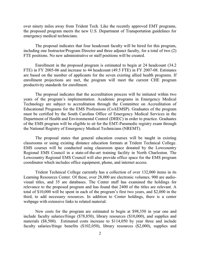 New Program Proposal in Word and Pdf formats - page 2 of 3