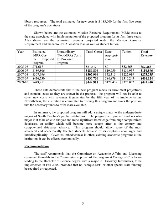 New Program Proposal in Word and Pdf formats - page 3 of 3