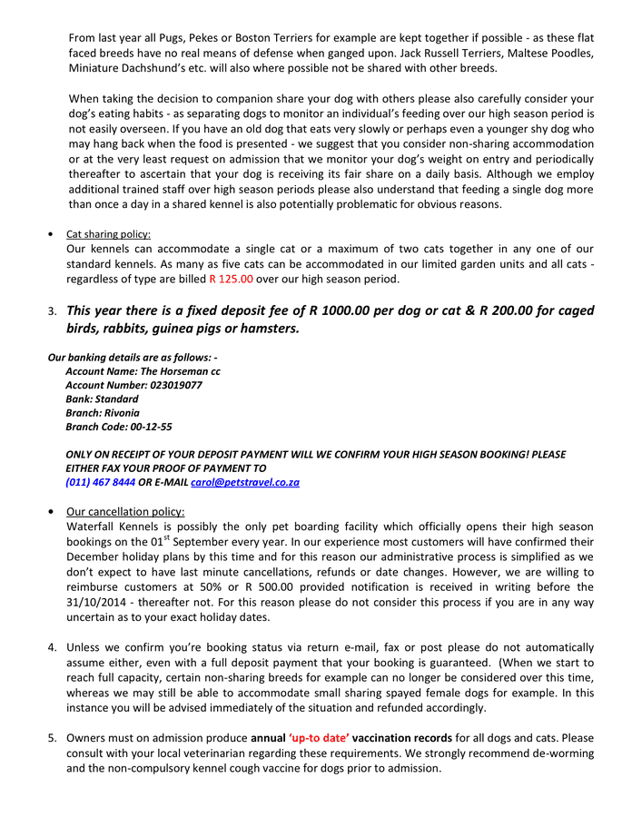 VAT INVOICE Sample in Word and Pdf formats - page 2 of 3