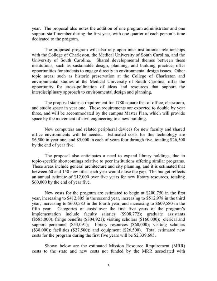 New Program Proposal in Word and Pdf formats - page 3 of 4