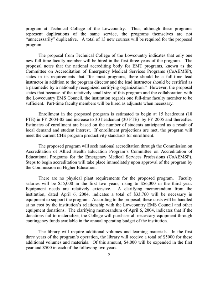 New Program Proposal in Word and Pdf formats - page 2 of 4