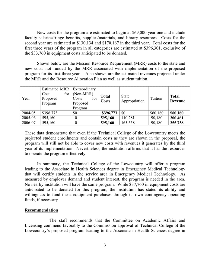 New Program Proposal in Word and Pdf formats - page 3 of 4