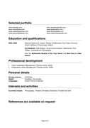 General CV Template - download free documents for PDF, Word and Excel