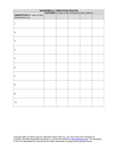 competitive analysis worksheet