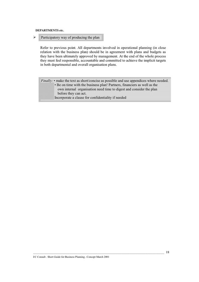 BUSINESS PLAN Template in Word and Pdf formats - page 22 of 27