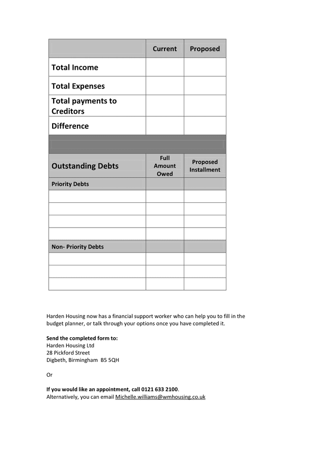 Financial Statement in Word and Pdf formats - page 3 of 3