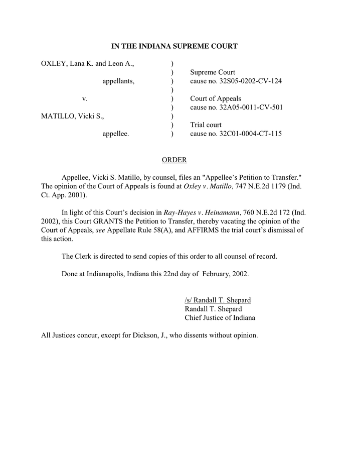 General Form Order in Word and Pdf formats