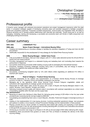 CV template in Word and Pdf formats