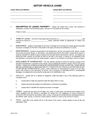 MOTOR VEHICLE LEASE in Word and Pdf formats