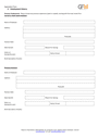 Job Application Form Template in Word and Pdf formats
