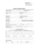 Rental Application Template - download free documents for PDF, Word and ...