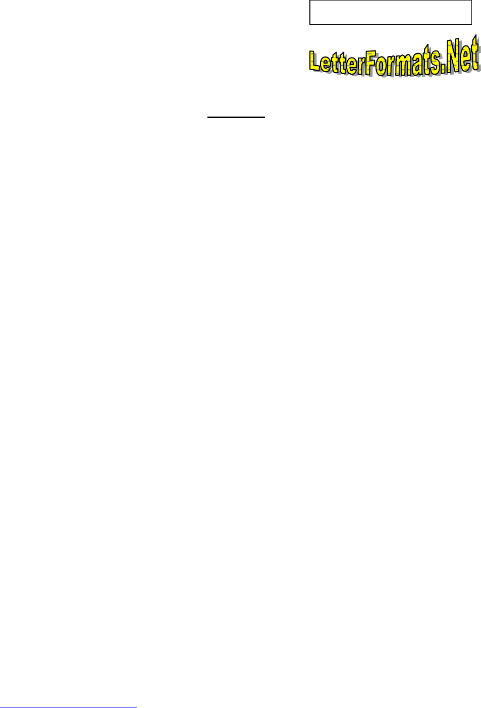 affidavit of support template in Word and Pdf formats