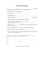 STATUTORY DECLARATION Form in Word and Pdf formats