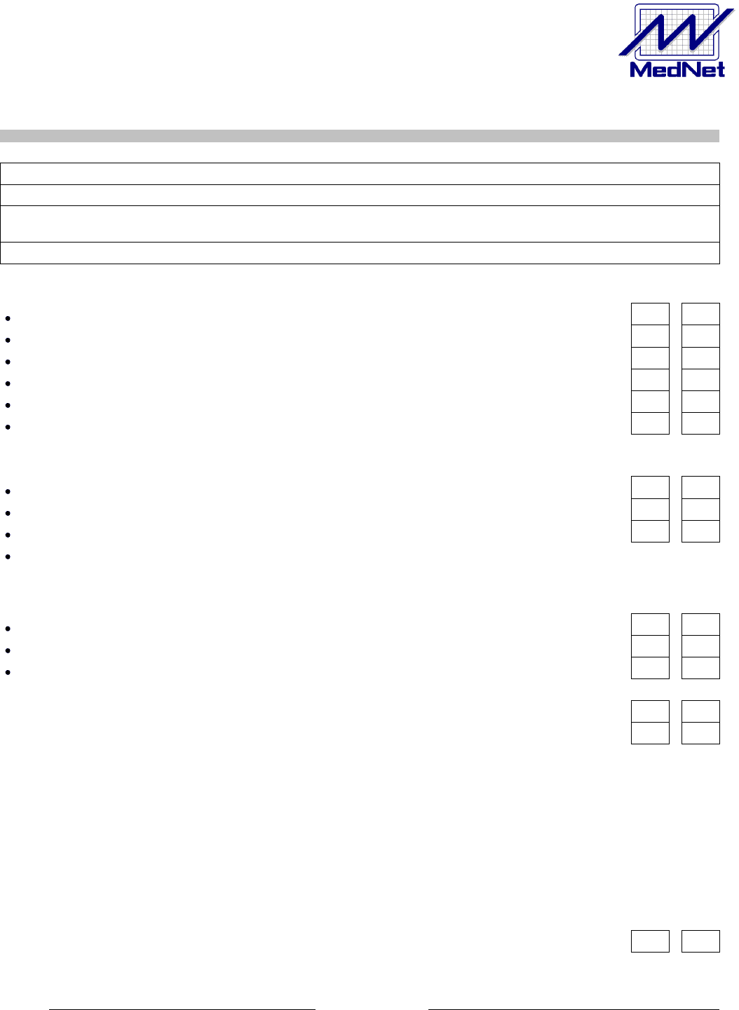 Medical Application Form in Word and Pdf formats - page 3 of 3