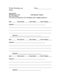 Weekly Reading Log in Word and Pdf formats