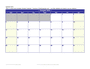 October Calendar 2015 in Word and Pdf formats