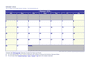 October Calendar 2016 in Word and Pdf formats